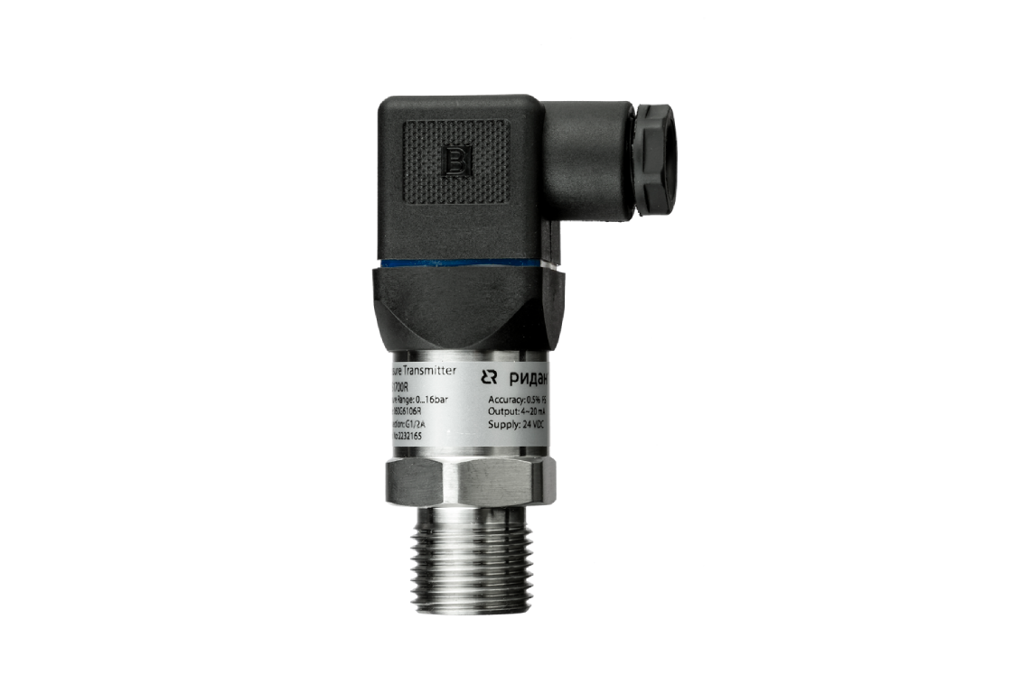 Преобразователь давления Ридан MBS 1700R, диапазон измерения 0-10 бар, выходной сигнал 4-20 мА, присоединение G 1/2