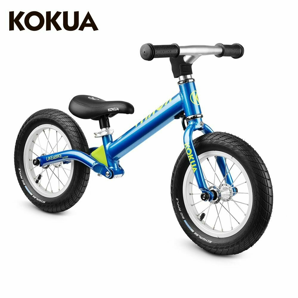 Беговел KOKUA LIKEaBIKE jumper Special Model ocean, синий, детский от 2 лет, алюминиевый беговел с амортизатором, с надувными колесами, рост 90-116