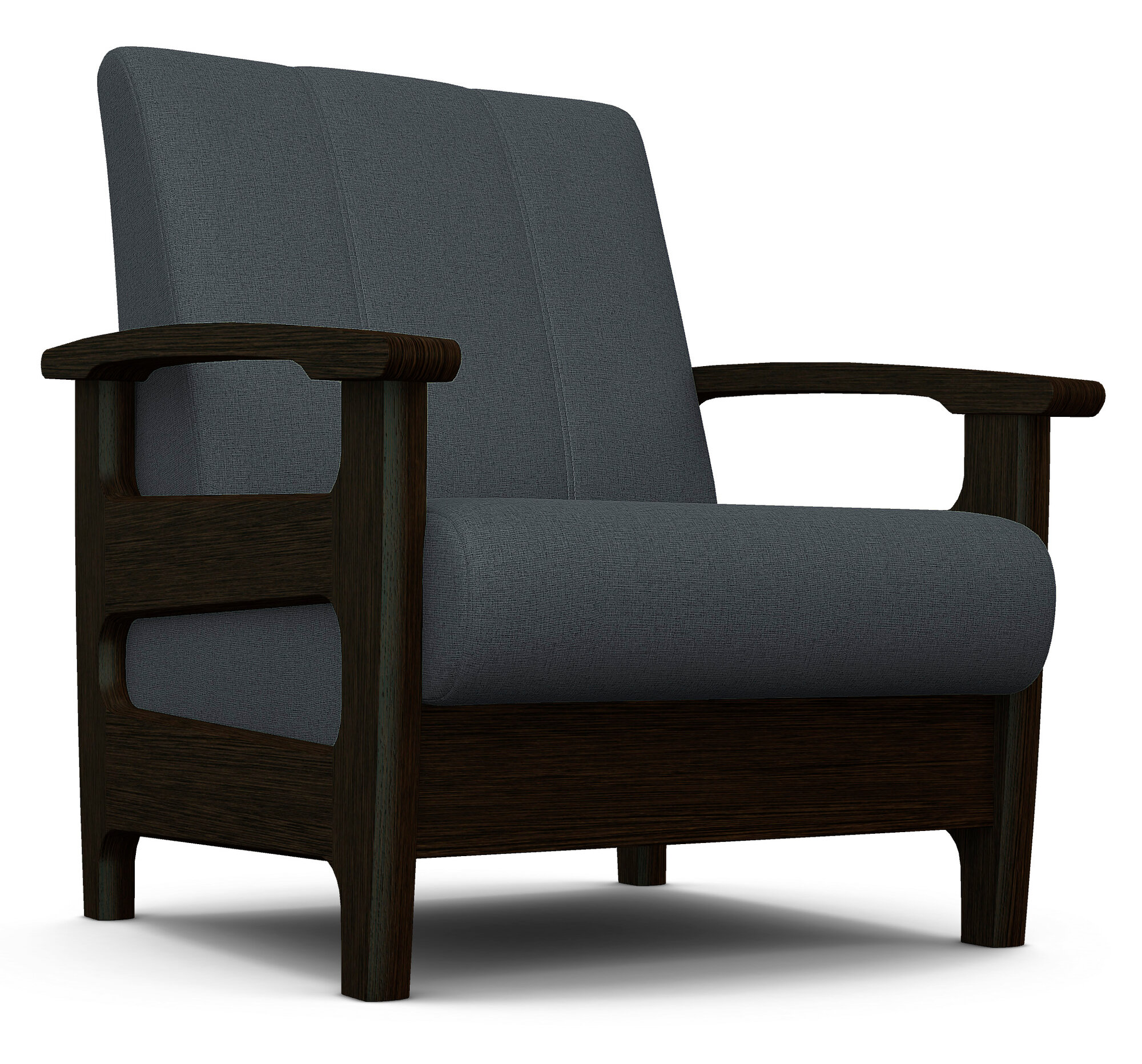 Кресло отдыха "Омега", пенополиуретан, массив берёзы, 73 см x 83 см x 91 см