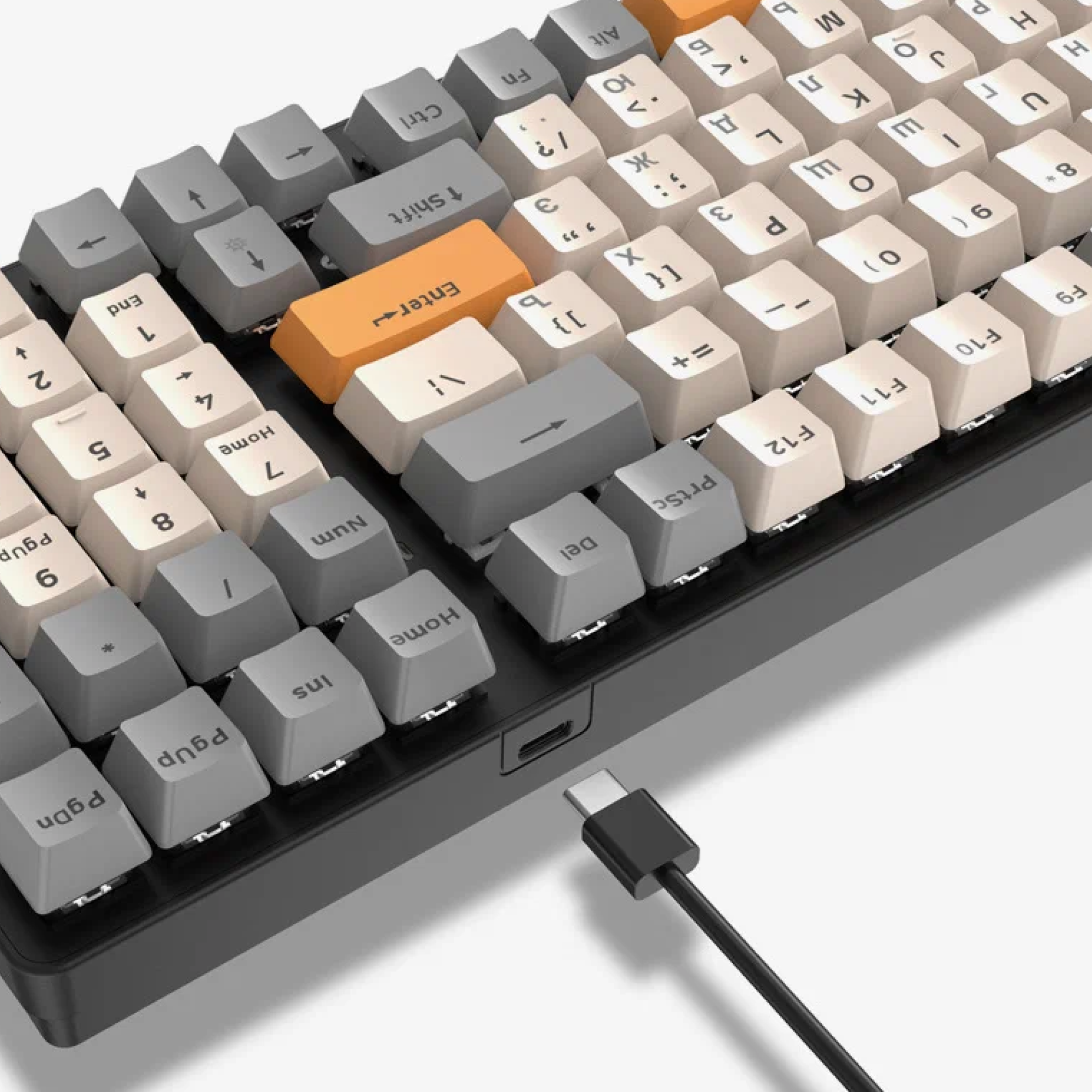 Клавиатура Механическая Русская Wolf K3 игровая с подсветкой проводная для компьютера Gaming keyboard Type-c usb