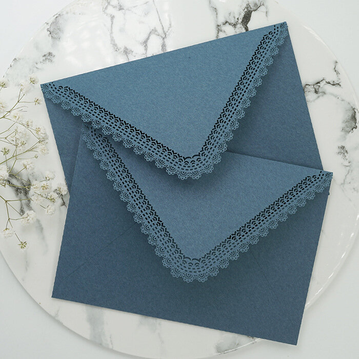 Свадебные конверты, с кружевными приглашениями, 10 шт