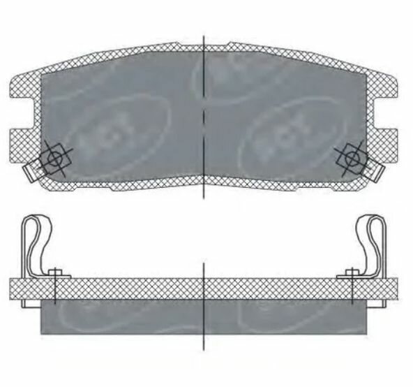 SCT SP 248Колодки тормозные дисковые, комплект