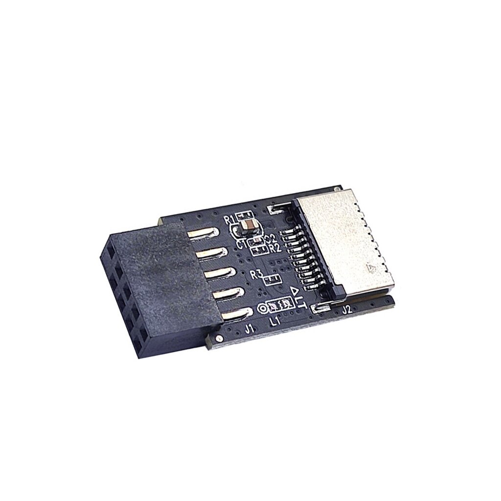 Переходник USB 2.0 9Pin на Type C для материнской платы