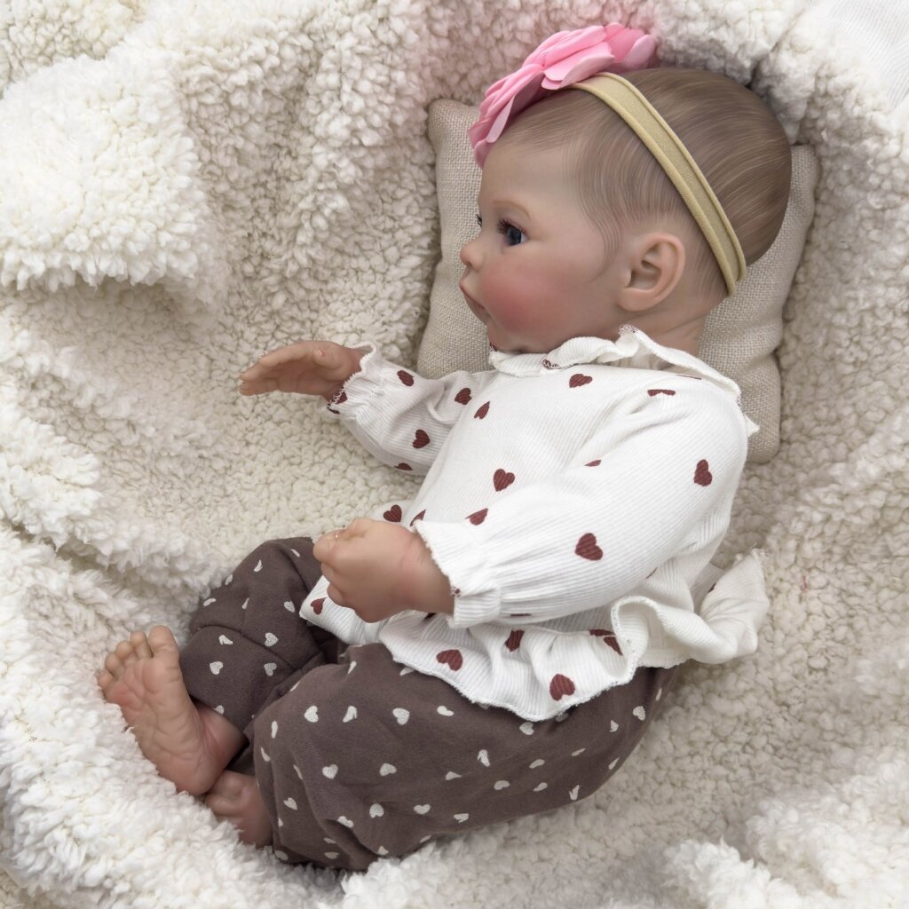 Реалистичная 19-дюймовая Силиконовая Кукла Для Новорожденных Девочек Реалистичная Детская Игрушка Мягкая Кукла Силиконовые Подвижные Конечности Коллекционные