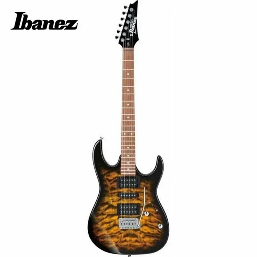 Электрогитара GRX70QA 6-струнная, корпус Перистое дерево