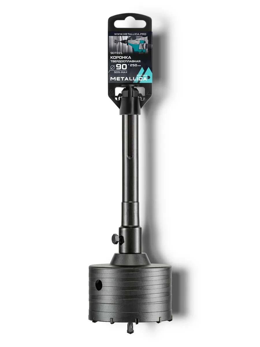 Коронка твердосплавная METALLICA SDS-max Optima 90x250/110 мм, h=50мм