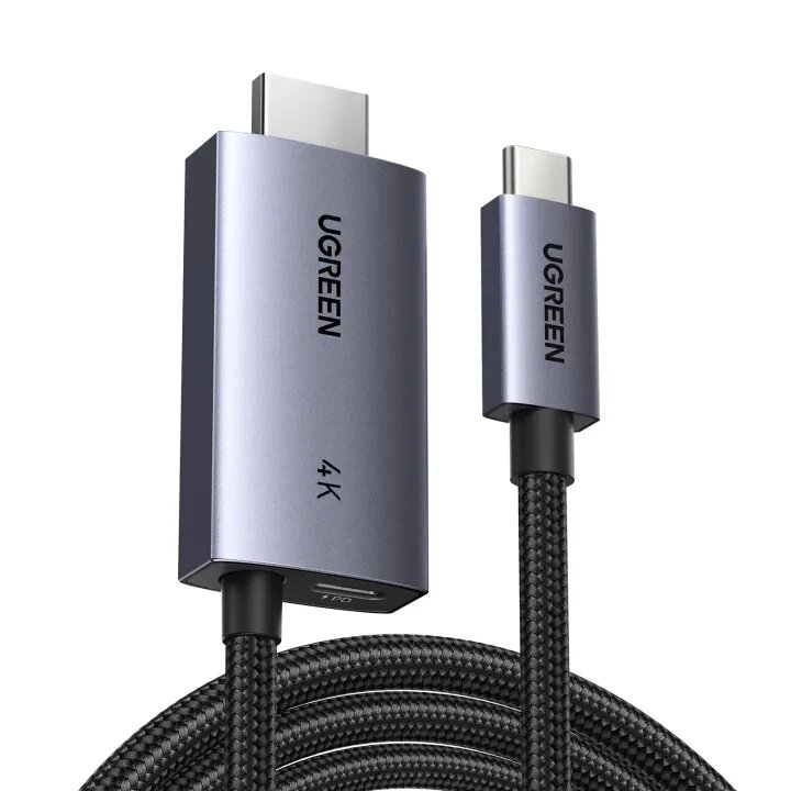 Кабель USB Type-C - HDMI, 2м, UGREEN CM675 (55330)