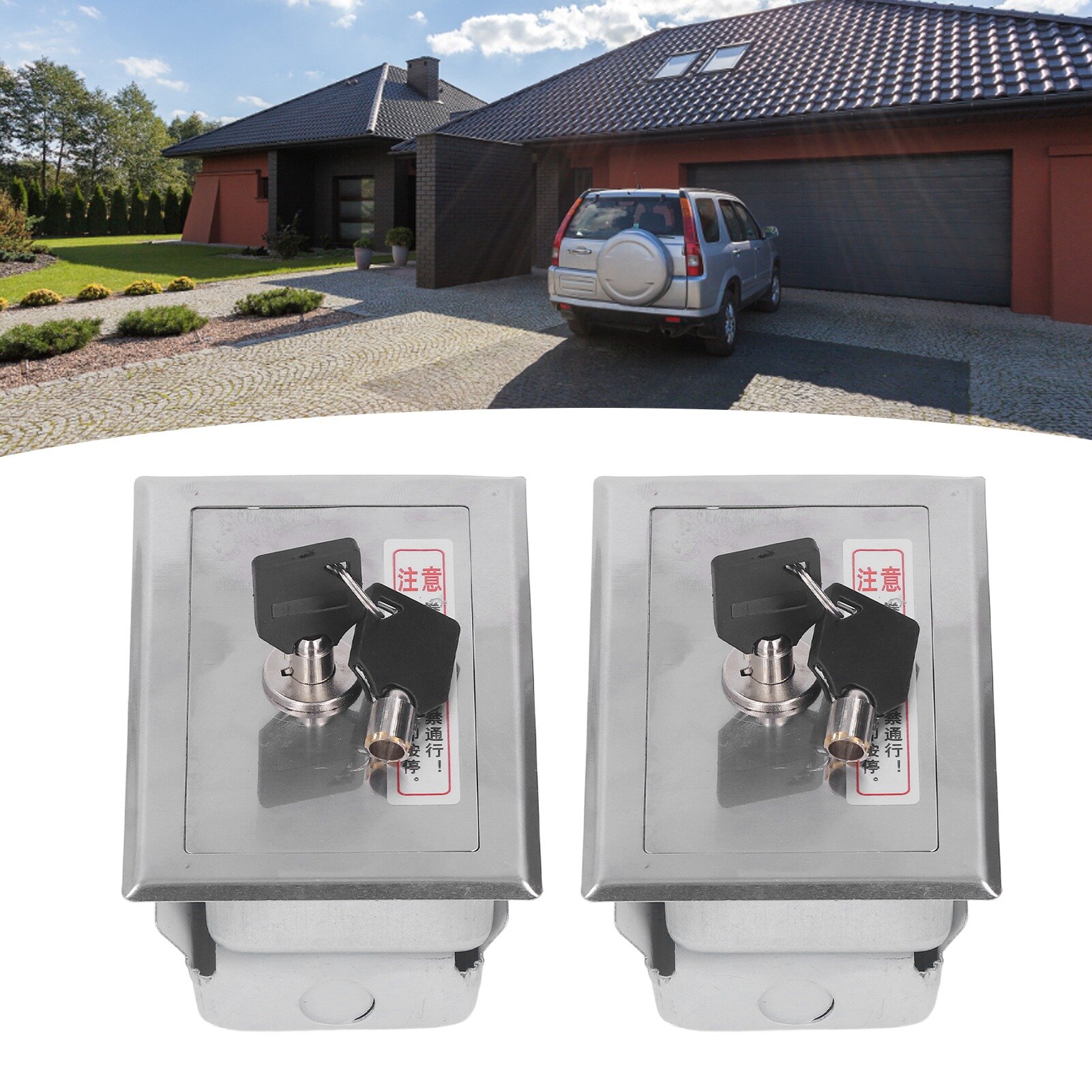 2 шт, универсальный переключатель из нержавеющей стали с набором аксессуаров для ключей для двери