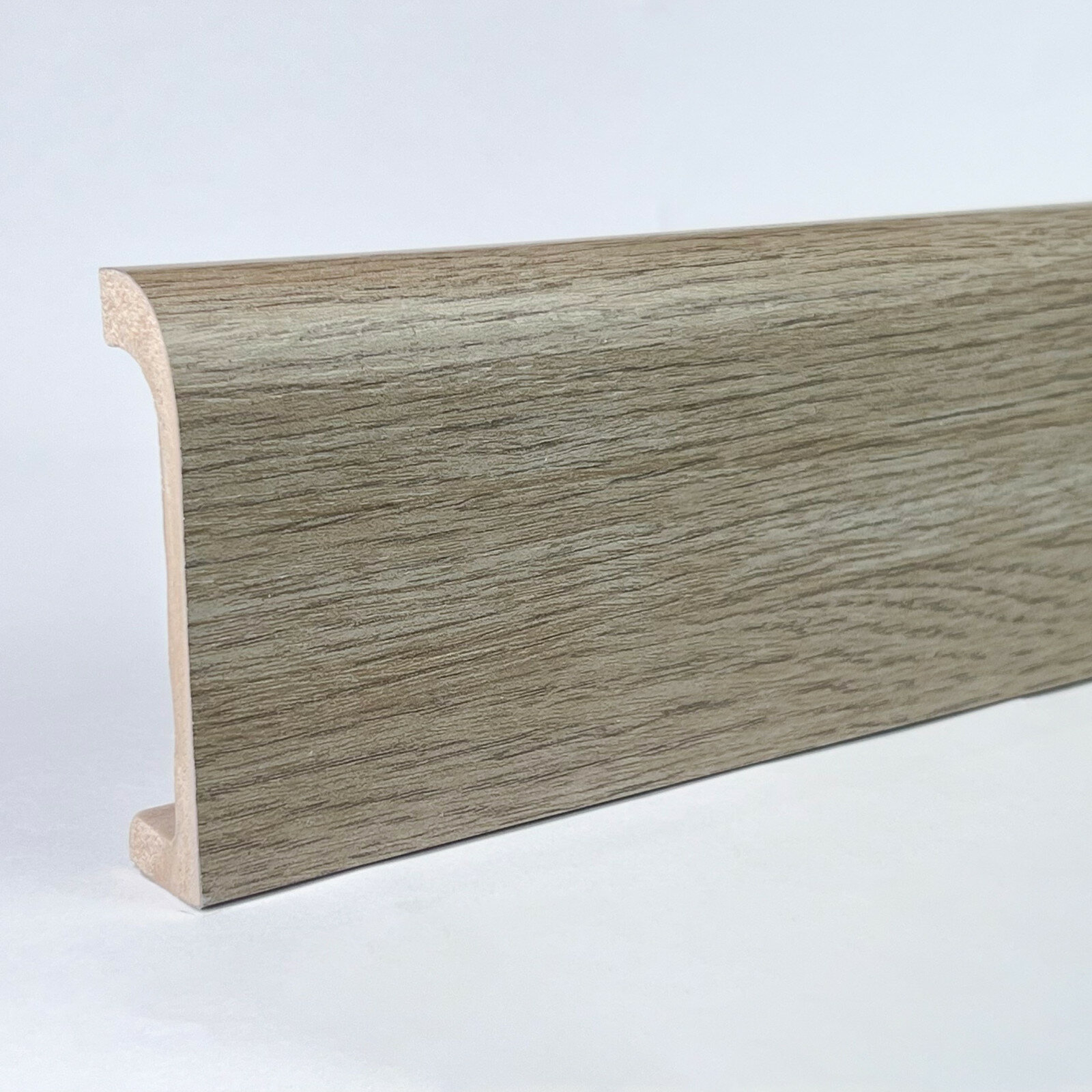 Плинтус напольный bello deco ПЛ16 80х19х2000 мм, ударопрочный, цветной с текстурой, Песчаное поле.