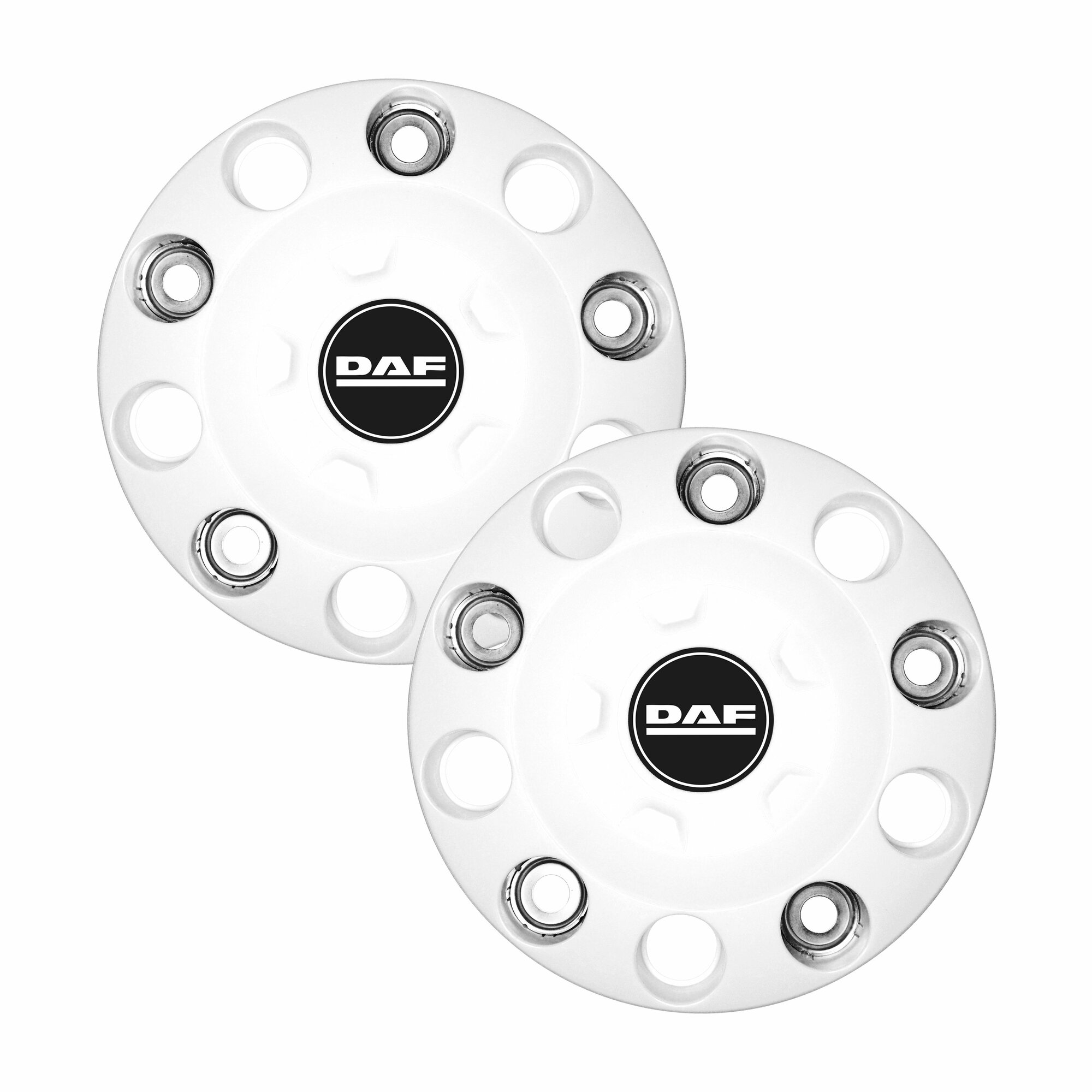 Колпаки ступичные R 22,5 "Дакар" DAF белые - 2 шт