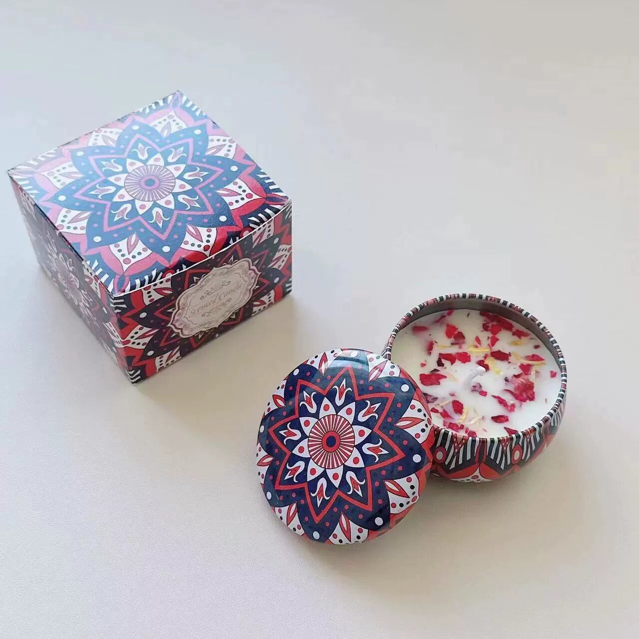 Подарочная коробка для свечей, цилиндрической формы, 20 часов горения, 170 г