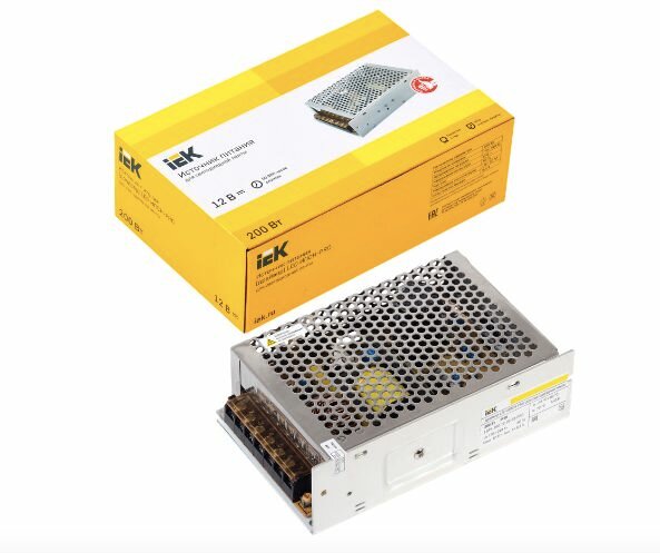 Драйвер LED ипсн-pro 200Вт 12 В блок - клеммы IP20 IEK