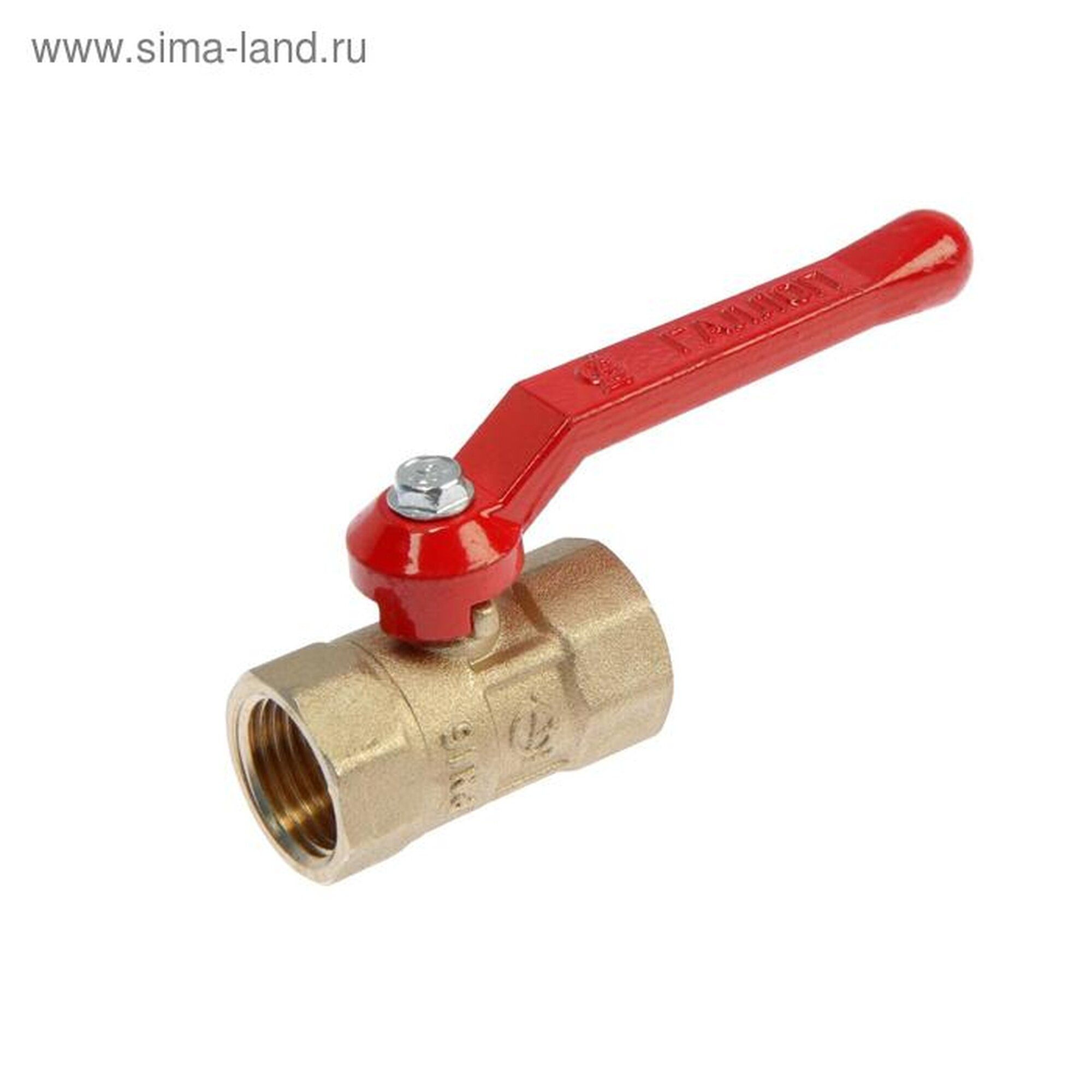 Кран шаровой "галлоп" практик DN-15 120, внутренняя/внутренняя резьба 1/2", ручка