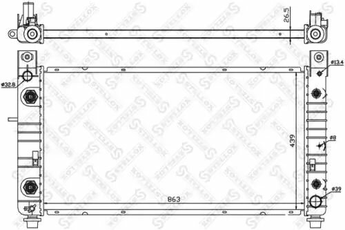 Радиатор системы охлаждения АКПП HUMMER H2 6.0i 16V 02-04