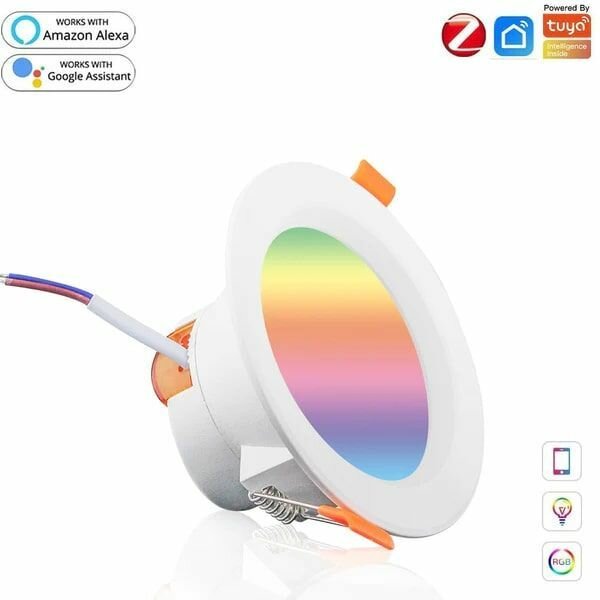 Светодиодная лампа, прожектор downlight, 10 Вт, 1 шт, Для гостиной и спальни