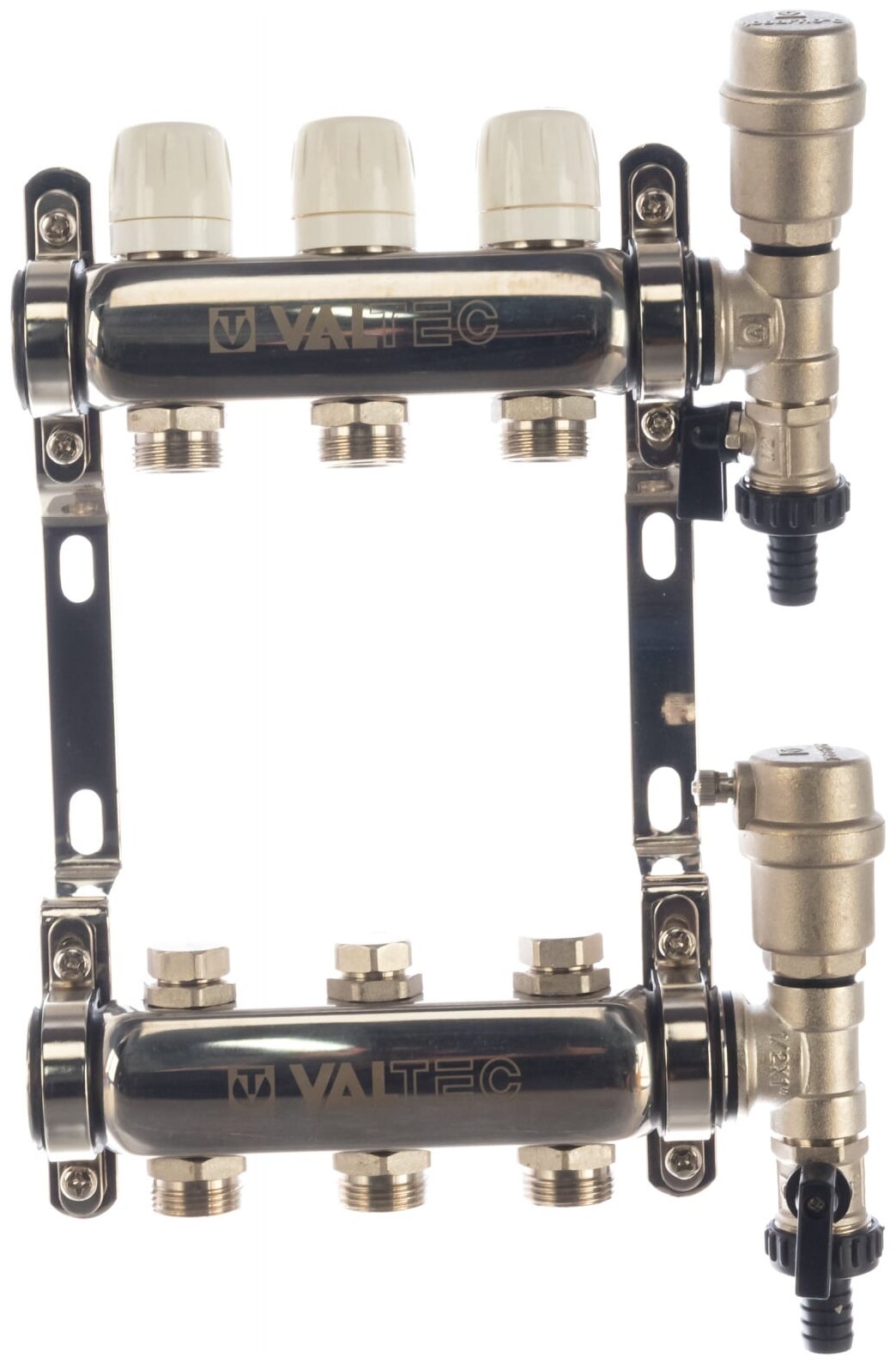 Valtec Коллекторная группа Нержавейка, в сборе, 1x3 вых. Евроконус 3/4 VTc.588. EMNX.0603