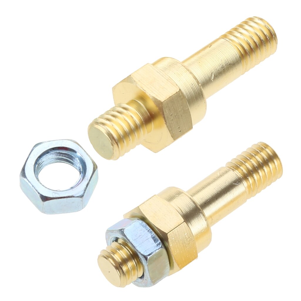 Болт Клеммы Аккумулятора Боковой стойки с Латунными Шпильками 3/8 "-16, Стандартные Удлинительные Шпильки Боковой стойки Аккумулятора для Стойки 2 шт./компл.