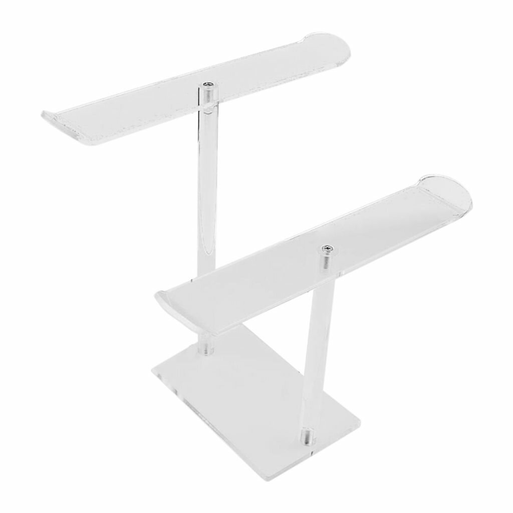 Двухслойный стеллаж для хранения акриловых лент волос-B