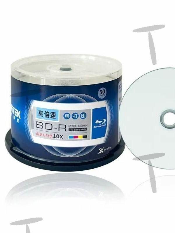Диск для записи BD-R, 25 ГБ, 50 штOU
