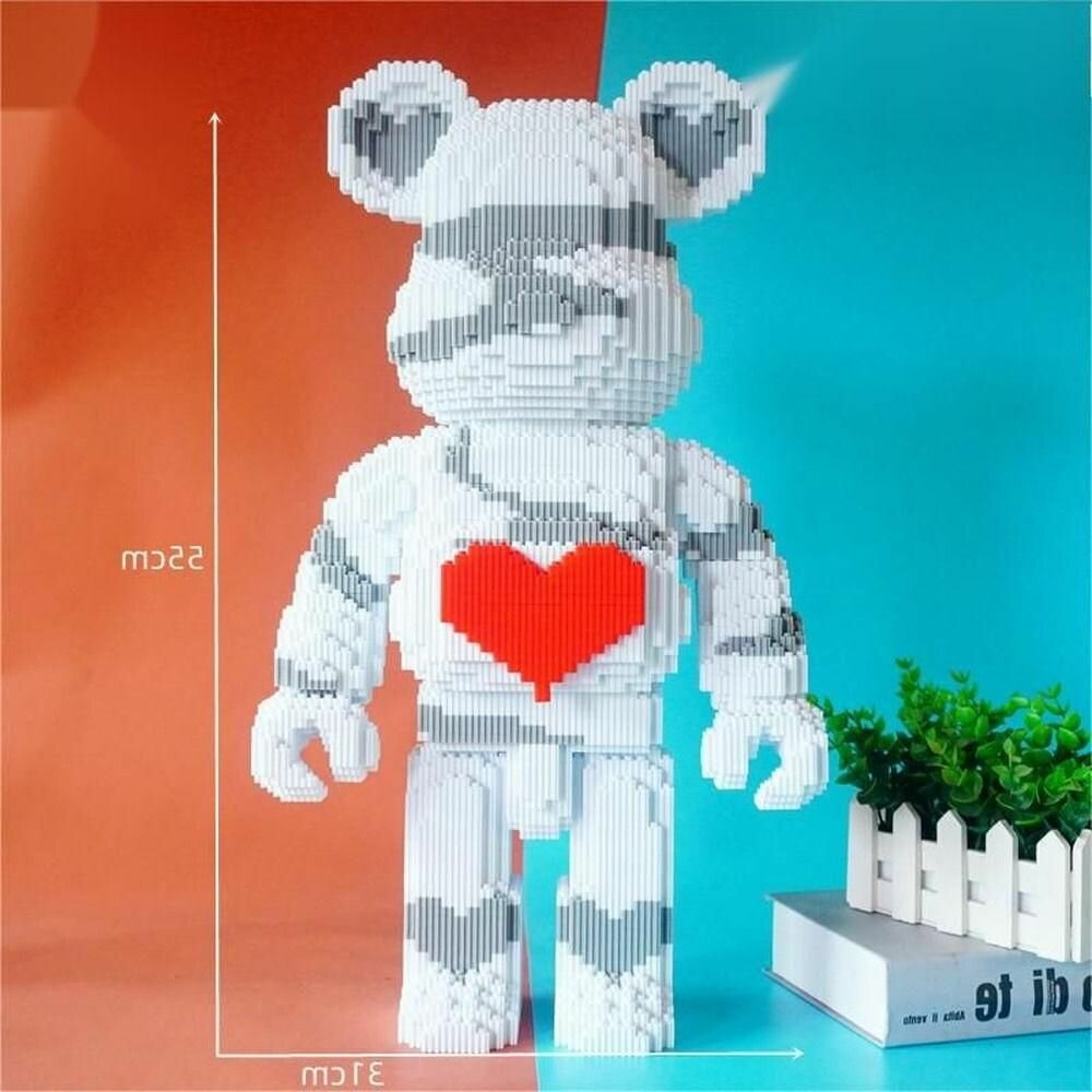 Детский блочный пластиковый конструктор игры для подростков и детей 8+ трансформер Bearbrick 3D 10000деталей,53cm