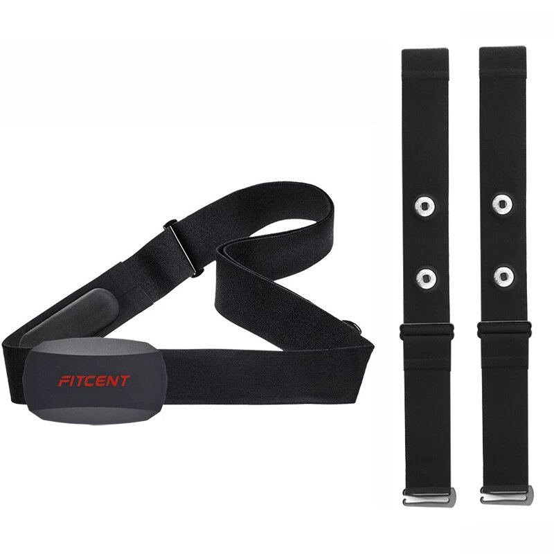 Монитор сердечного ритма, нагрудный ремень, Bluetooth 5,0 ANT + IP67, водонепроницаемый ремень с датчиком сердечного ритма, данные о сердечном ритме в реальном времени и Runninng, Черный