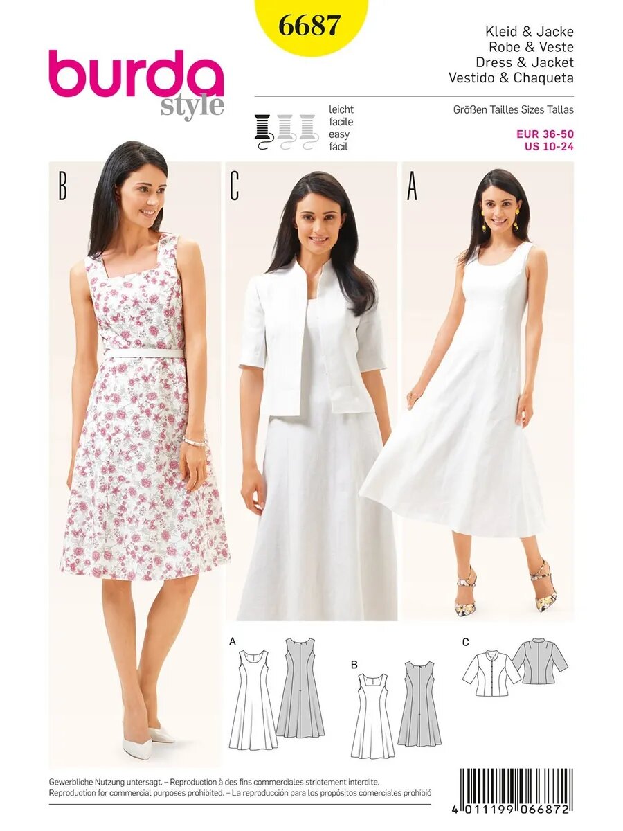 Выкройка платья