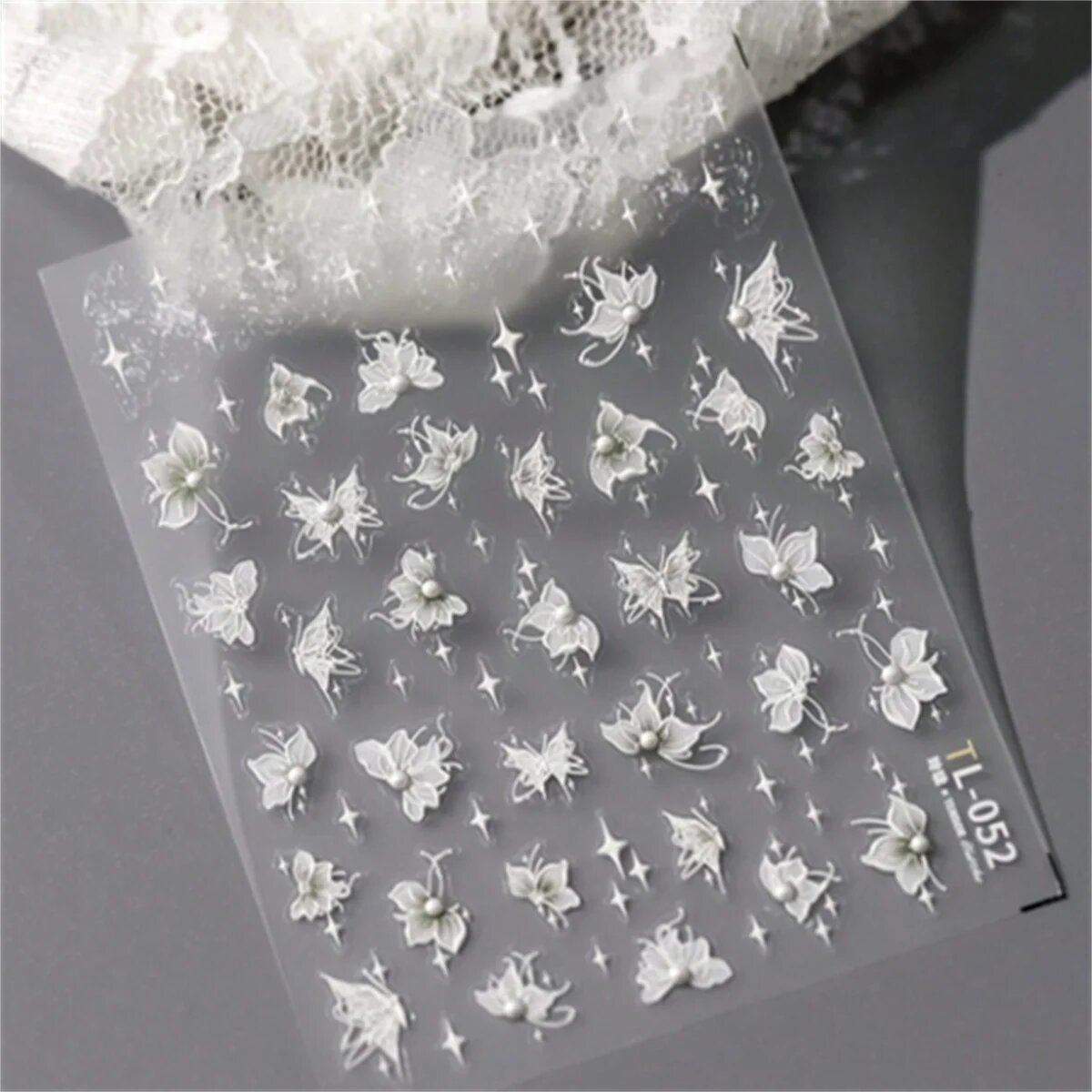 NAILFYOU 5D Акриловые Наклейки для Ногтей Бабочки 1pcs TL052