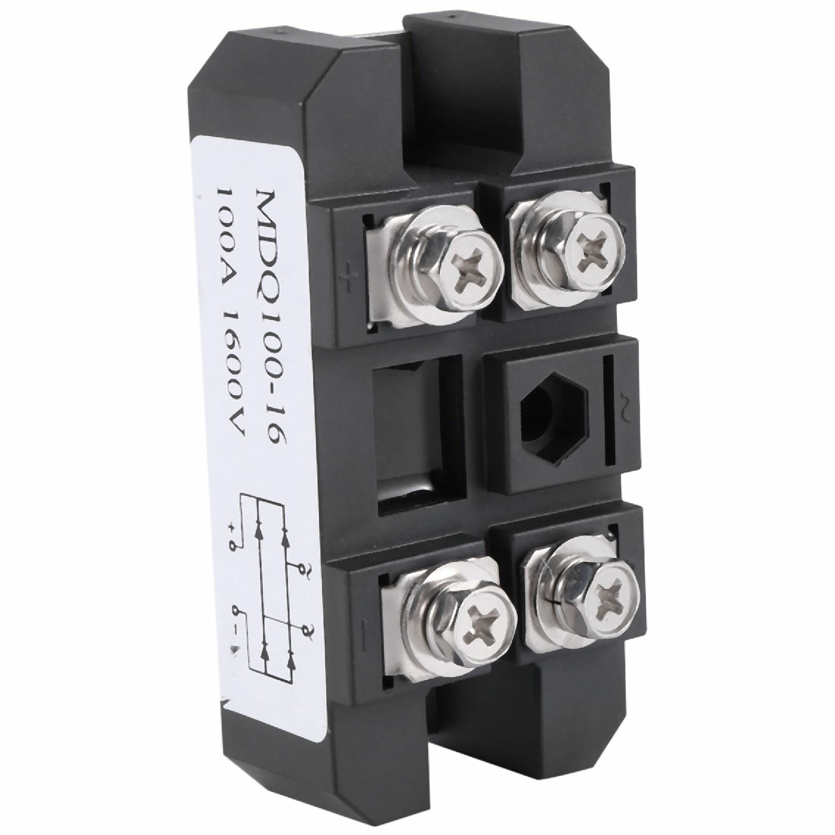 MDQ 100A-1600V черный однофазный диодный мостовой выпрямитель 100A Amp высокой мощности 1600V