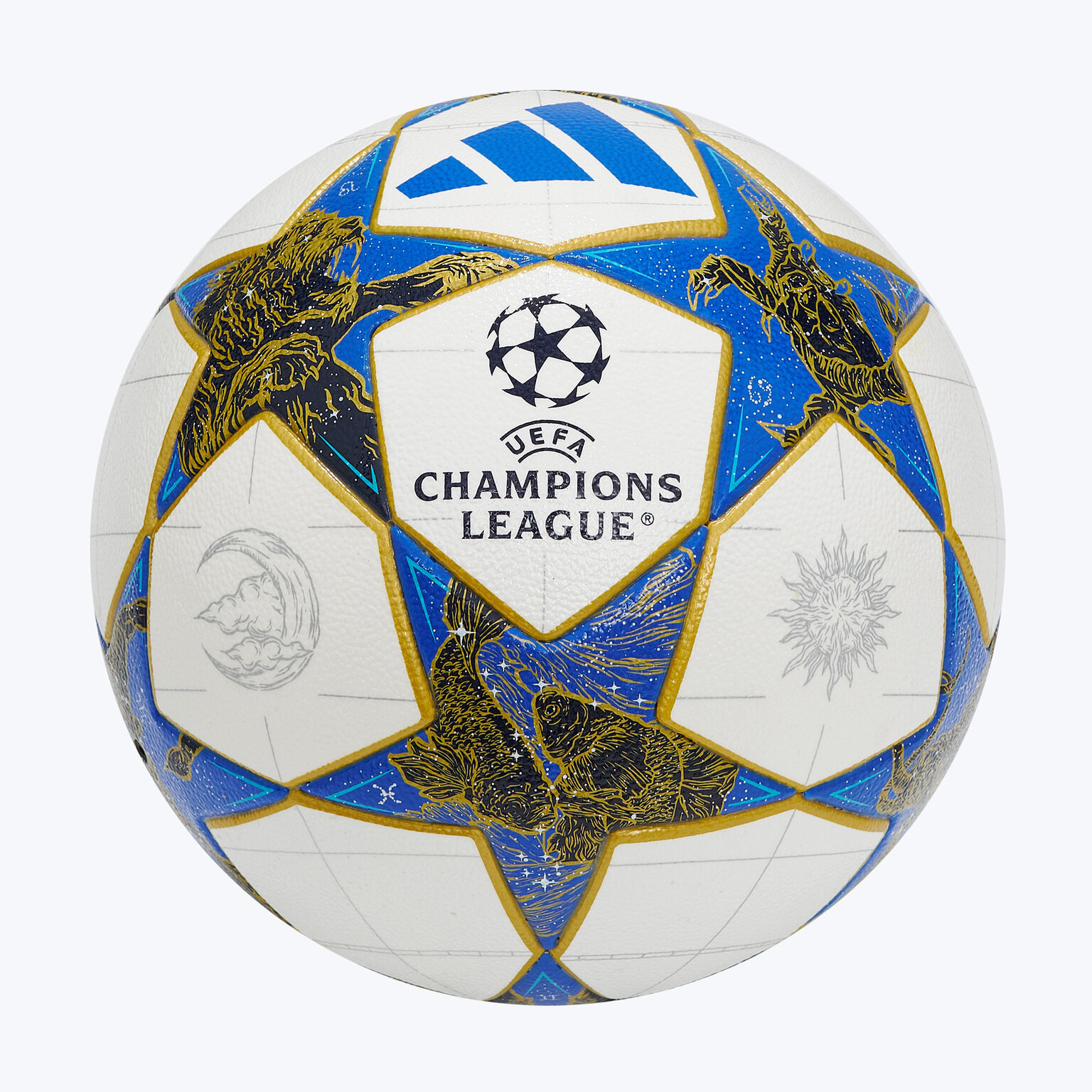 Футбольный мяч Adidas Champions League Competition JP1541, размер 5, Белый - Синий