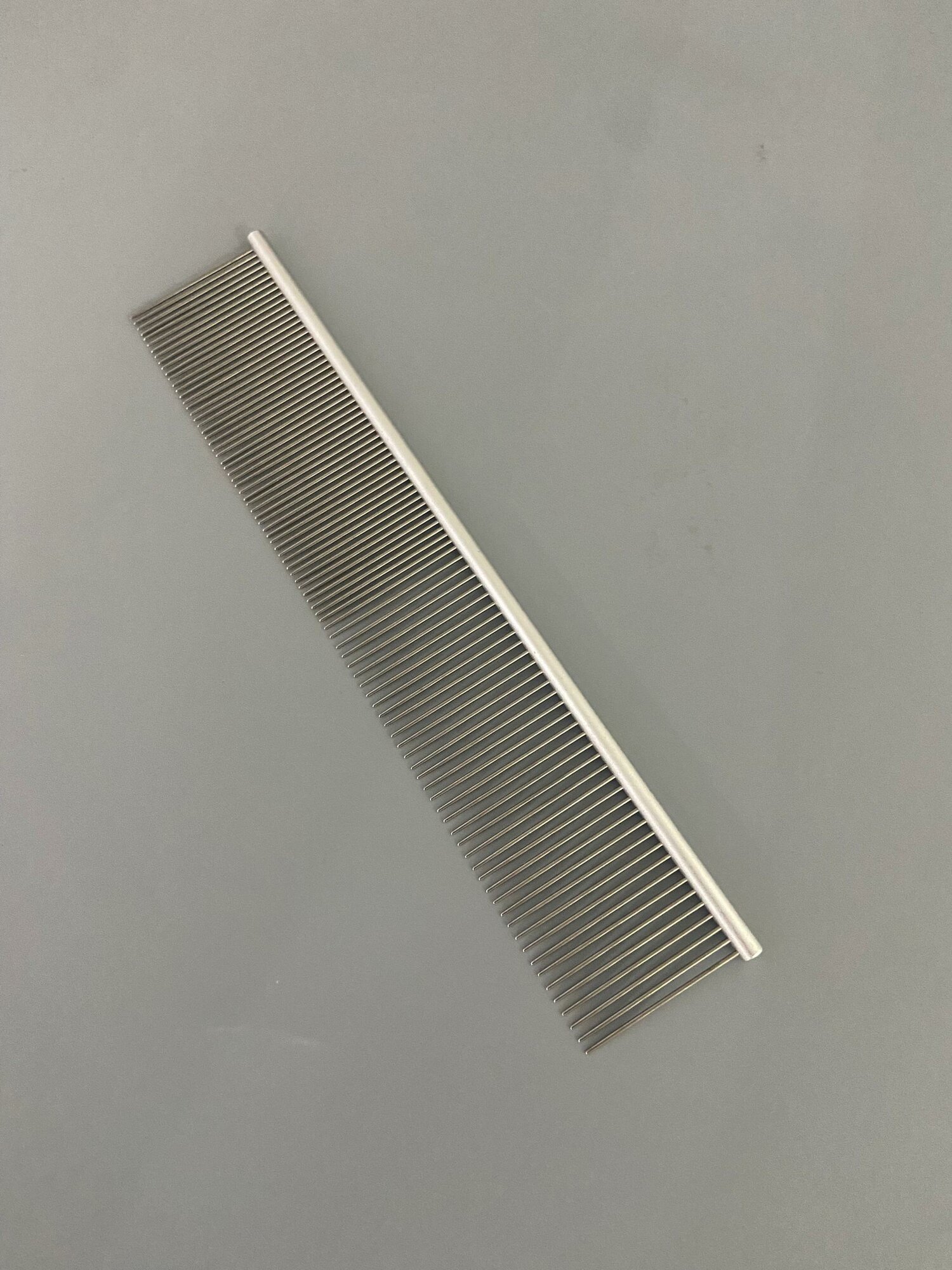 Гребень 19см. для собак и кошек, расческа с антистатическим эффектом (серебро)