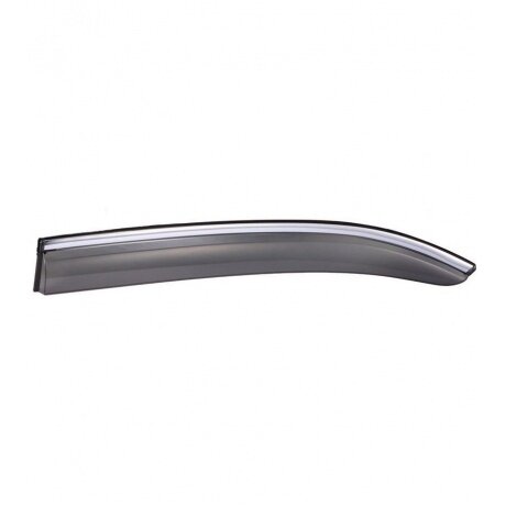 Ветровики SkyLine Audi A6 SD (4G, C7) 2011- (with chrome molding), Компл