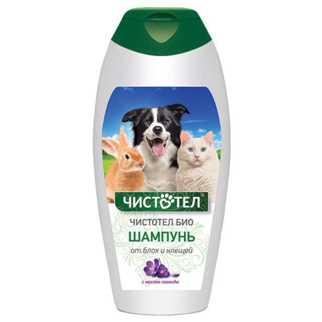 Чистотел Био Шампунь для животных 180 мл от блох и клещей для безопасного ухода