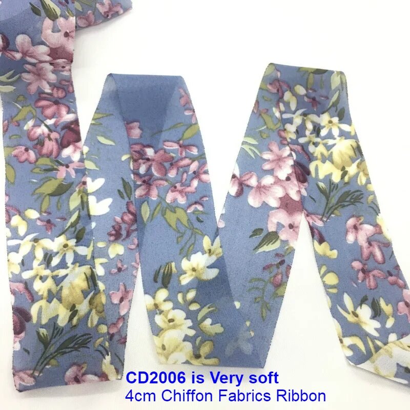Шифоновая лента JOYTRIMMINGS 4 см, 10 ярдов CD2006chiffon4cm