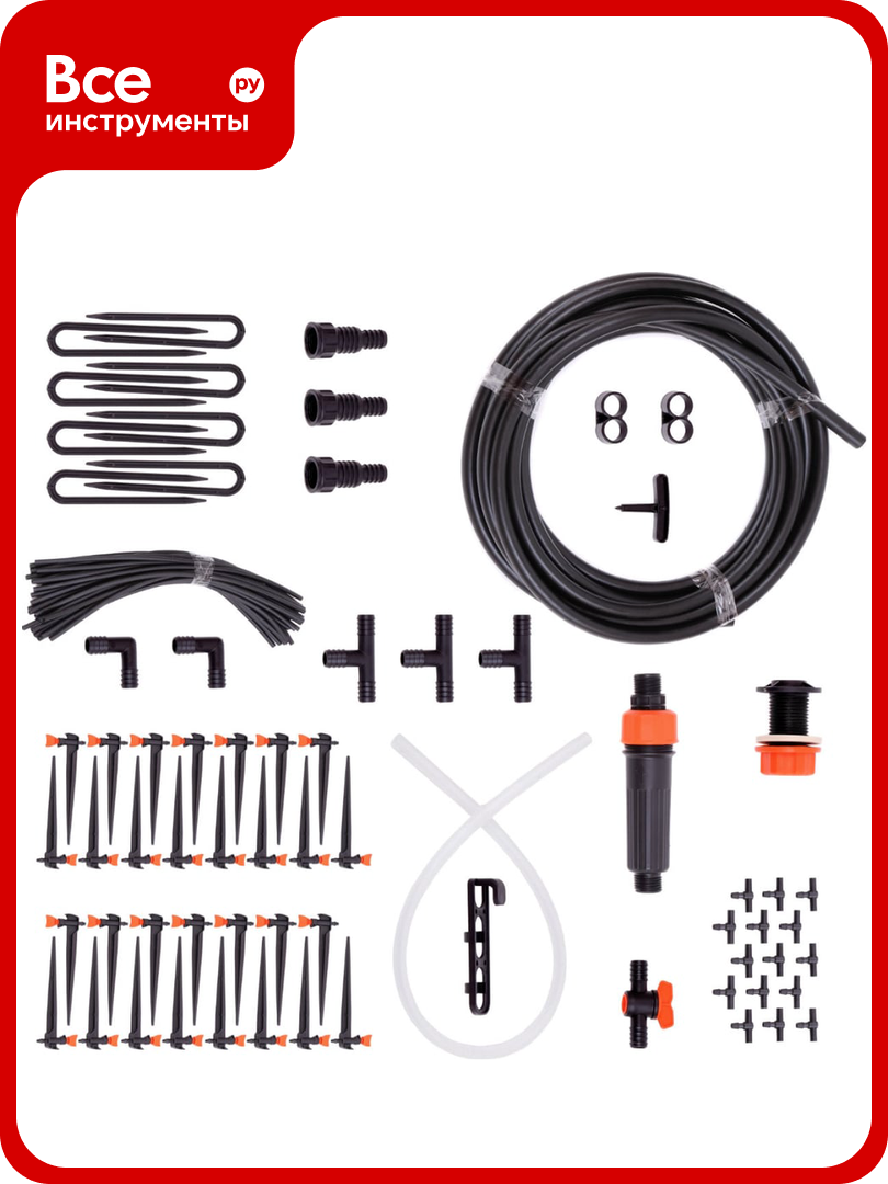 Капельный, Жук, полив Жук от емкости с регулируемыми капельницами, на 30 растений 5950-00, 6x1 м