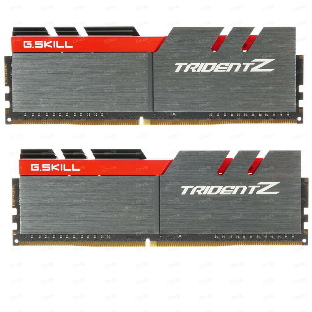 Оперативная память G.Skill TRIDENT Z (F4-3200C16D-16GTZB) DIMM DDR4 16ГБ - DDR4, 8ГБх2 шт, 3200 МГц, 16-18-18-38