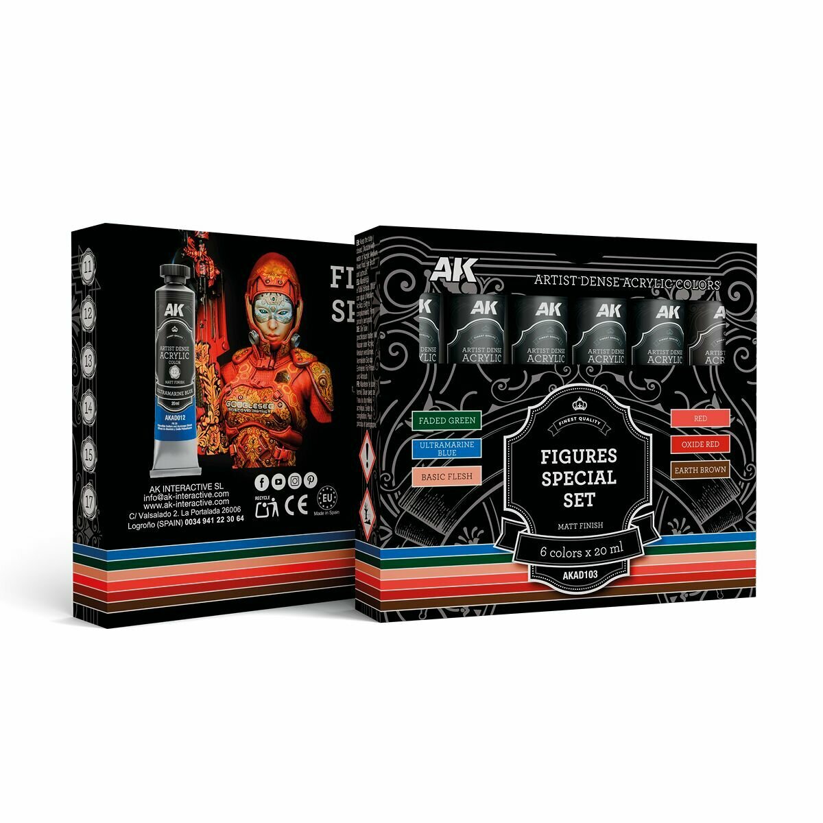 Набор красок AK Interactive Figures Special Set Artistic Dense Acrylic Color