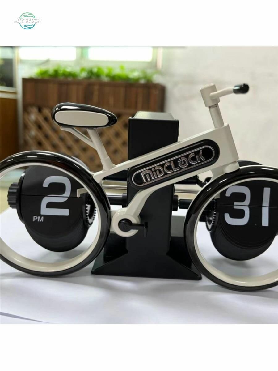 Часы JIAYONG, креативный дизайн, перекидные, 12-24 формат времени, белые