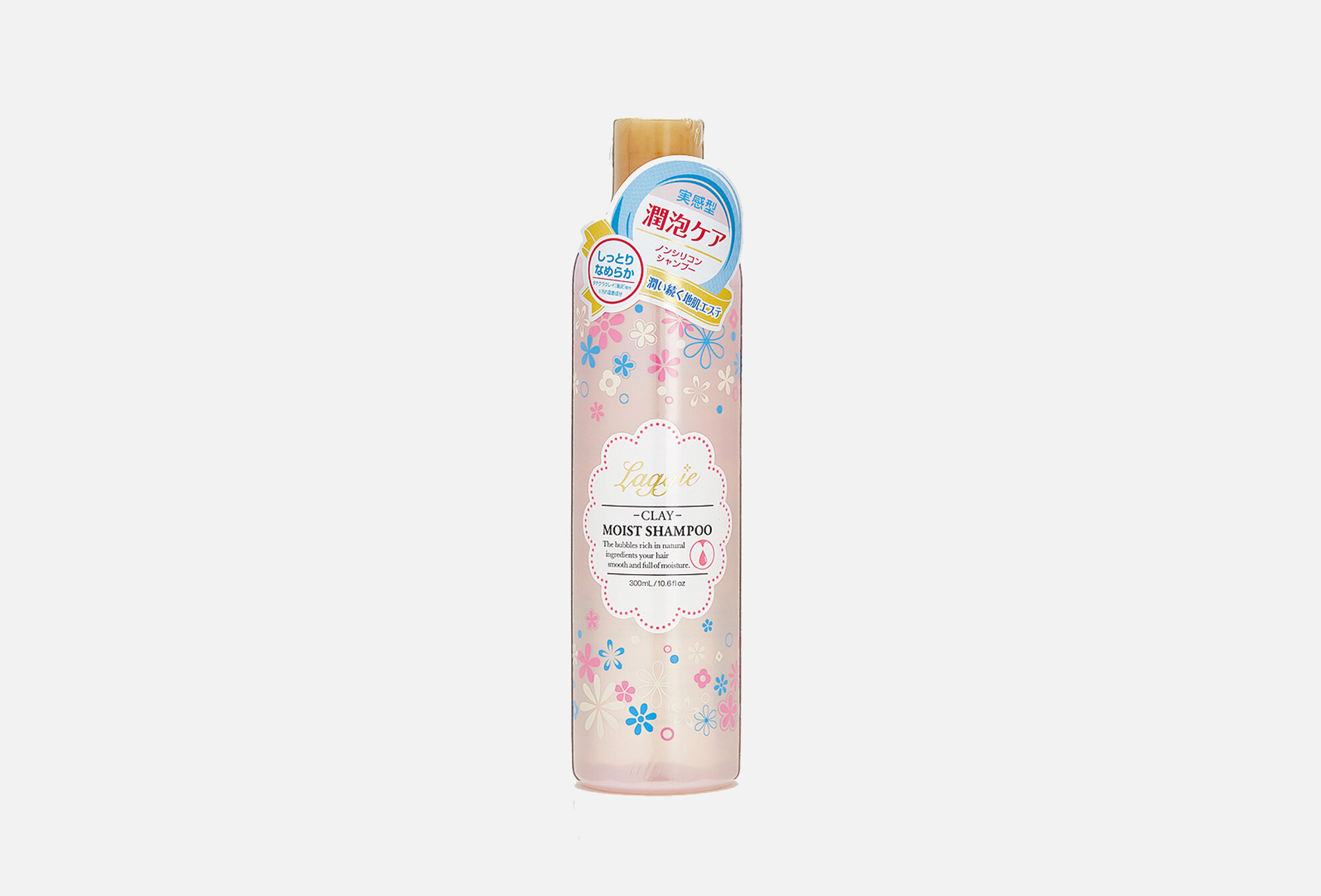 Шампунь для восстановления и увлажнения волос BIGAKU Laggie Clay Moist Shampoo 300 мл