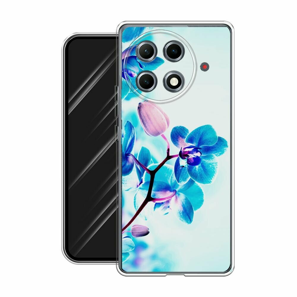 Чехол на Tecno Camon 30S Pro / Текно Камон 30S Про с принтом "Голубая орхидея" — фото 1