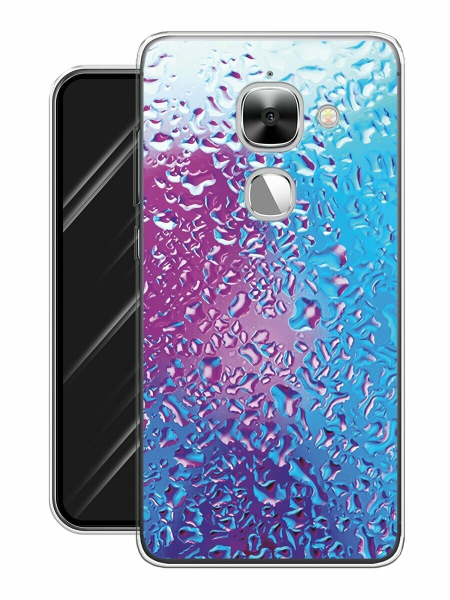 Чехол на LeEco Le 2/2 pro / Лееко Ле 2/2 про с принтом "Капли на стекле" — фото 1