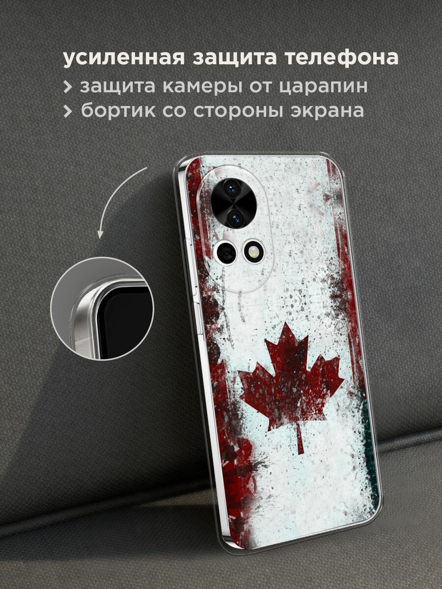Чехол на Huawei Nova 12/Nova13 / Хуавей Нова 12/Нова 13 с принтом "Канада" — фото 1