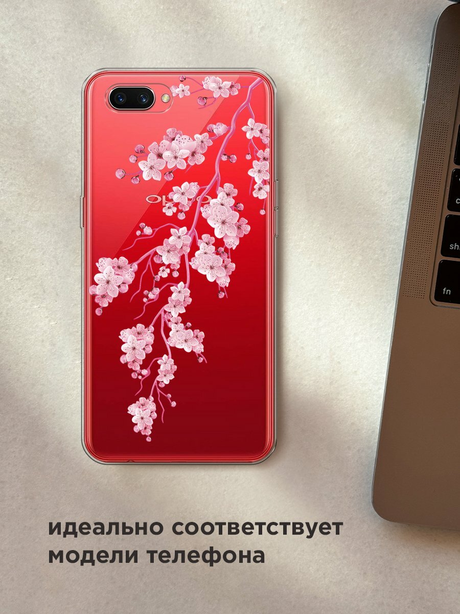 Чехол на Oppo A3s / Oppo A3s с принтом "Ветка сакуры 2" — фото 1