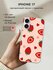 Чехол на Apple iPhone 17 / Айфон 17 с принтом "Heart strawberries 1 - 14 февраля...