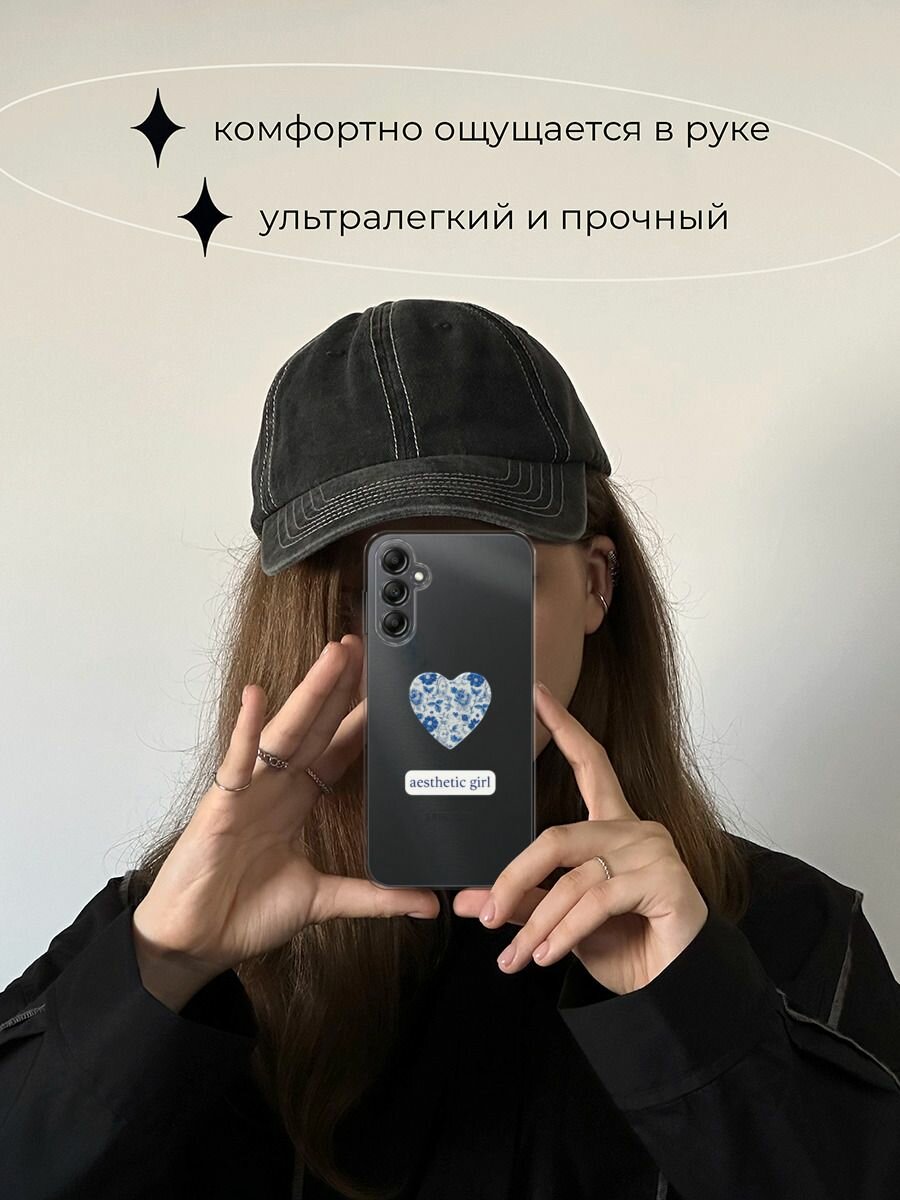Чехол на Samsung Galaxy A15 / Самсунг А15 с принтом "Aesthetic girl" — фото 1