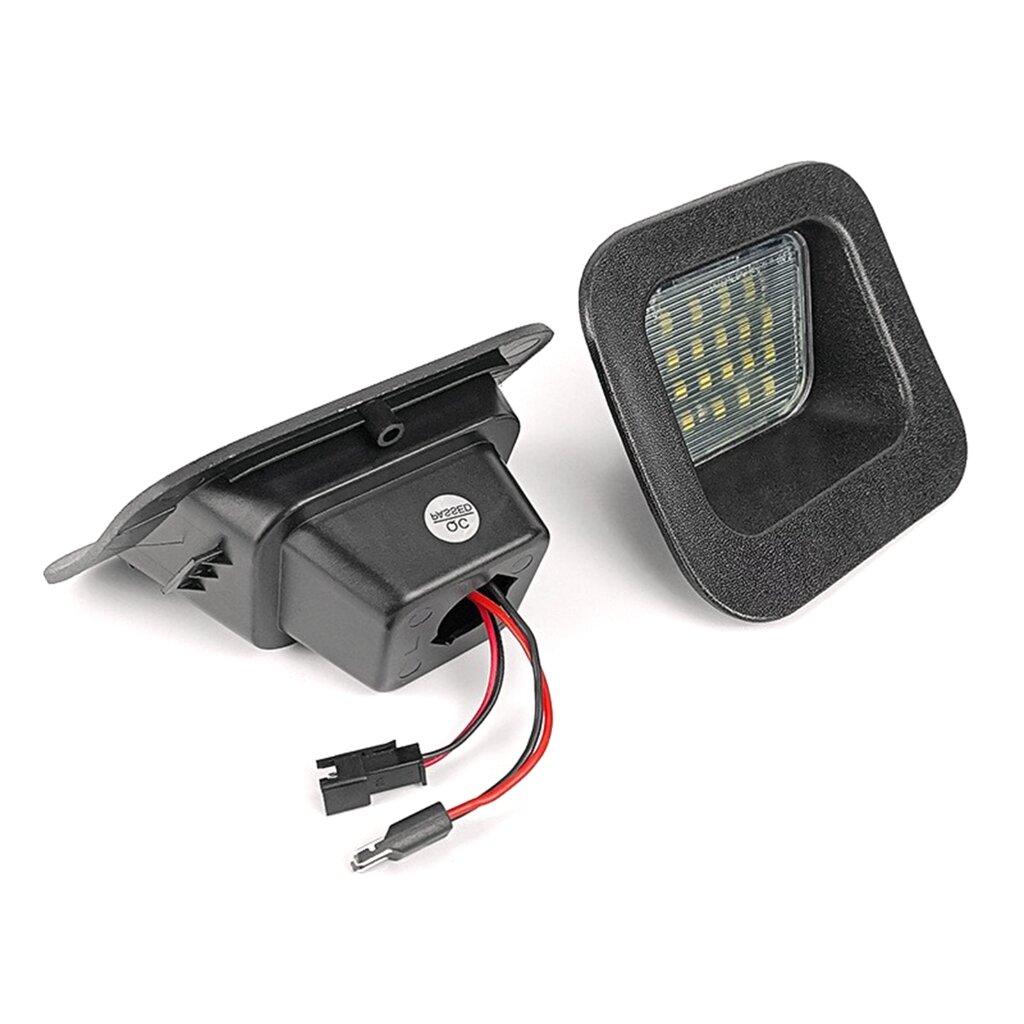 6000K белые светодиодные лампы для номерного знака, светодиодный светильник для номерного знака в сборе, пара светодиодных светильников для номерного знака для автомобиля 1500