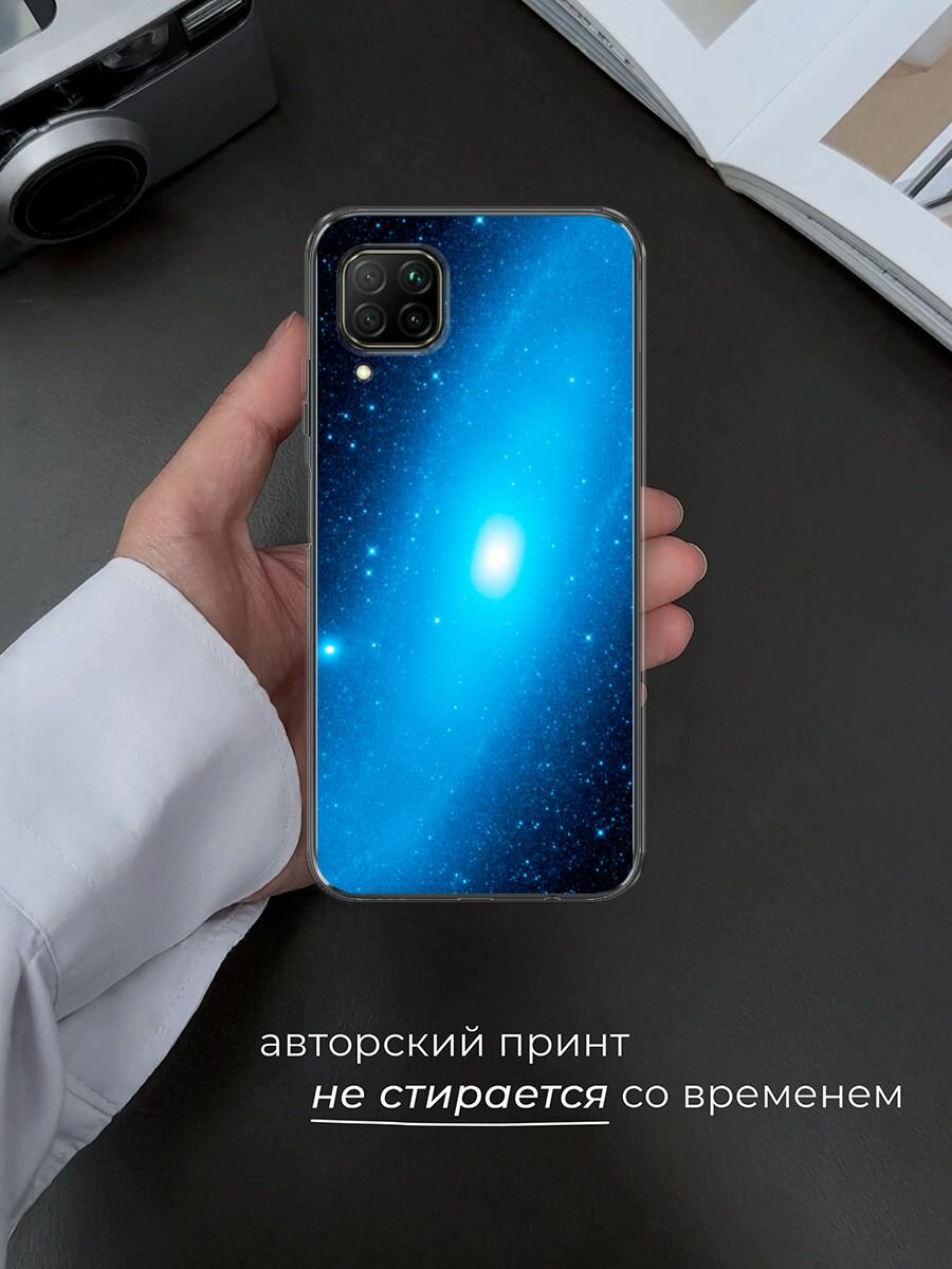 Чехол на Honor 30S Global/Huawei P40 Lite 5G/Nova 7 SE / Хонор 30S/Хуавей P40 Lite 5G/Нова 7 SE с принтом "Космос 1" — фото 1