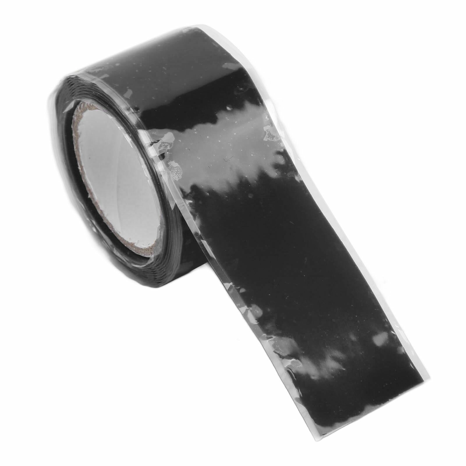 2 шт. самоклеящиеся силиконовые ленты, изоляционная водонепроницаемая клейкая лента для ремонта водопроводных шлангов, черная