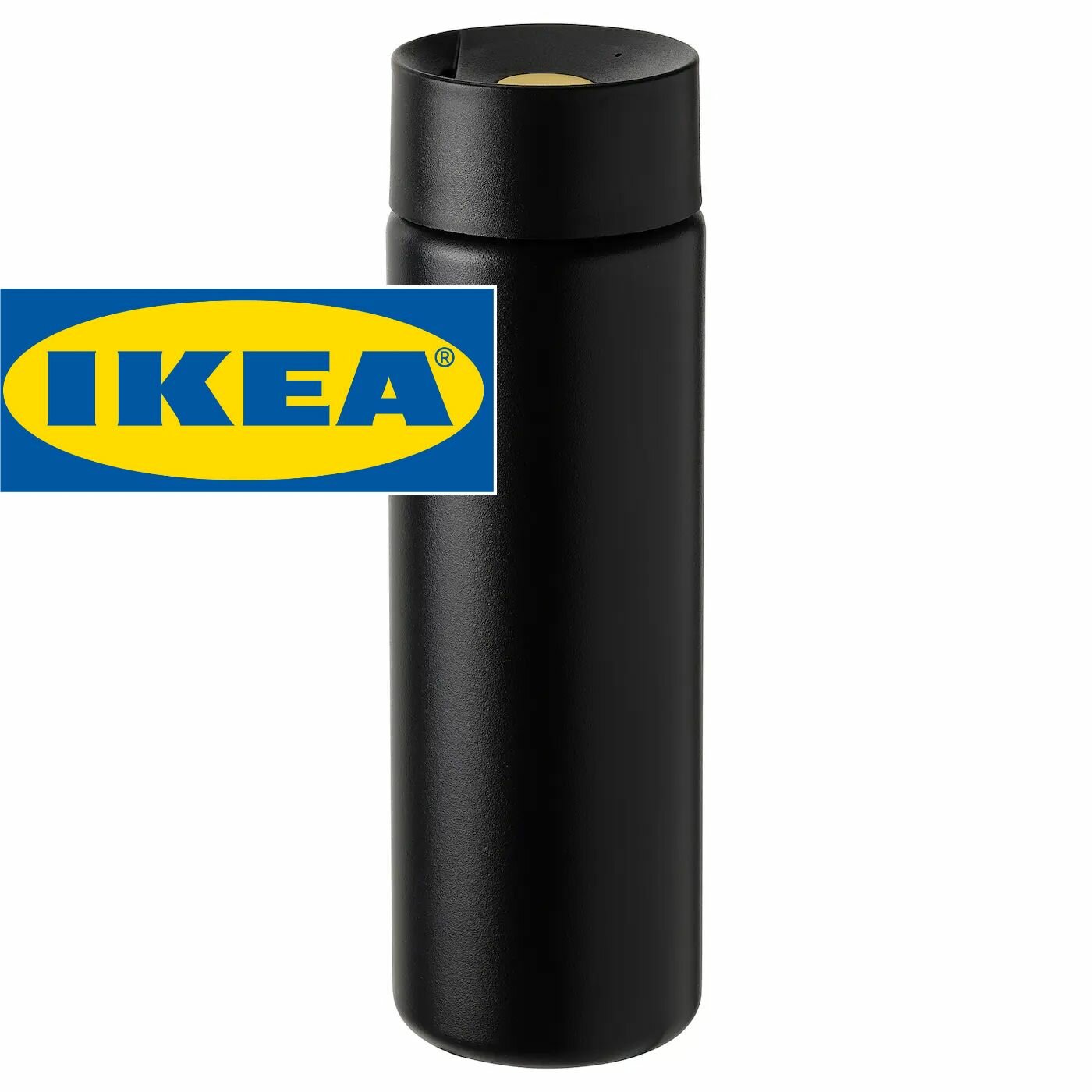 Термокружка IKEA UNDERS KA, черный, 0.4 л