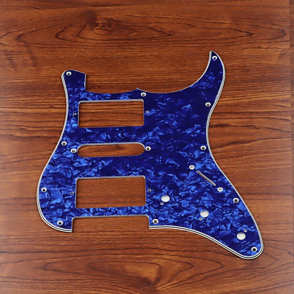 Гитарная накладка HSH синяя для Fender Stratocaster