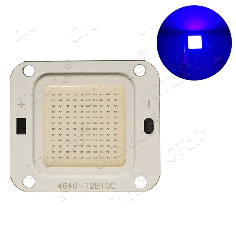 Светодиод OTdiode 50 Вт, Purple 395Nm, 1Pcs